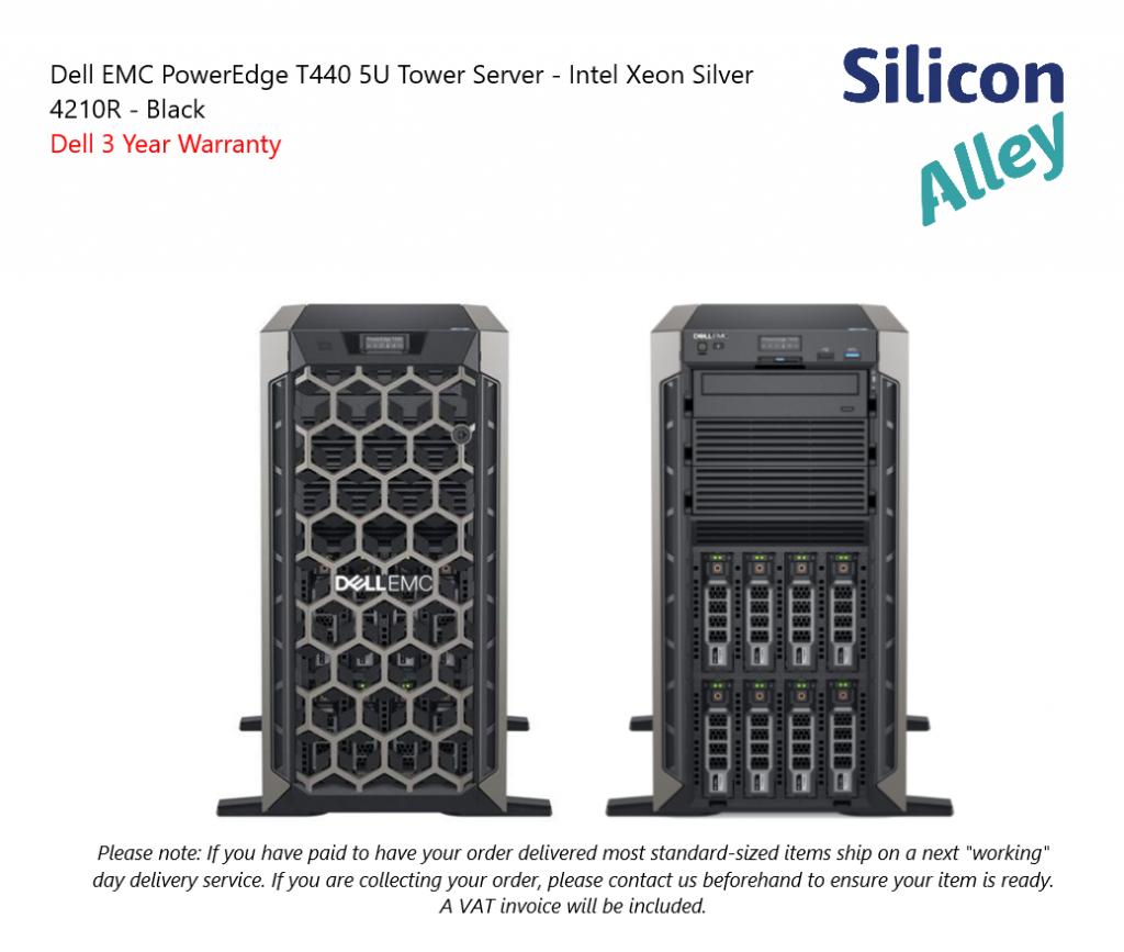 Dell EMC PowerEdge T440 5U Tower Server – Intel Xeon | Silicon Alley