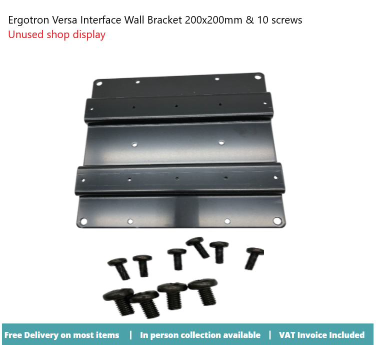 Ergotron Versa Interface Wall Bracket 200x200mm | Silicon Alley